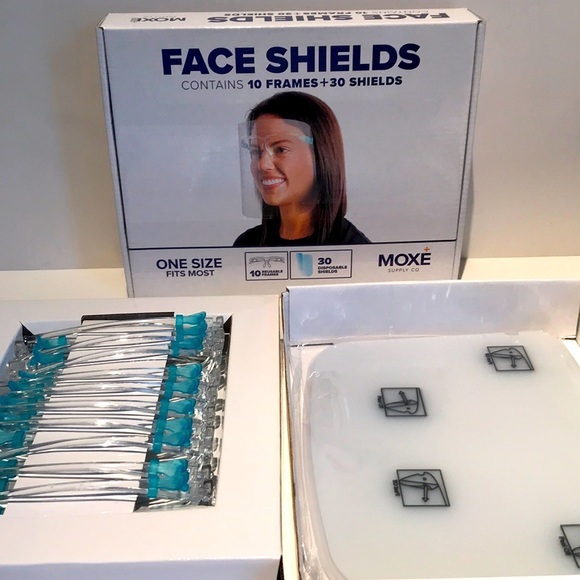 Moxe Supply Co | Accessories | Face Shields Pack 30 Shields Anti Fog ...